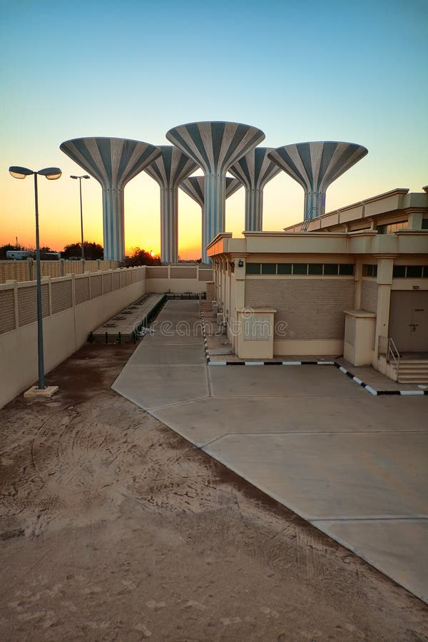 Electric Power Transmission in Kuwait Stock Photo - Image of generate ...