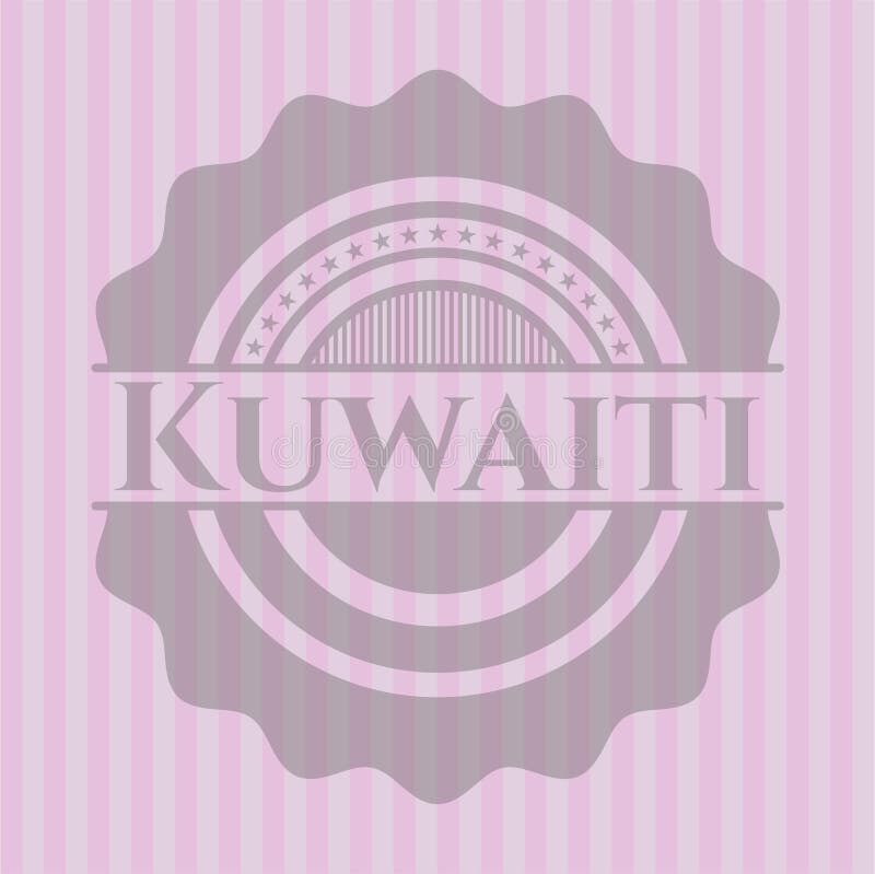 Kuwaiti Vintage Pink Emblem. Vector Design Stock Vector - Illustration ...