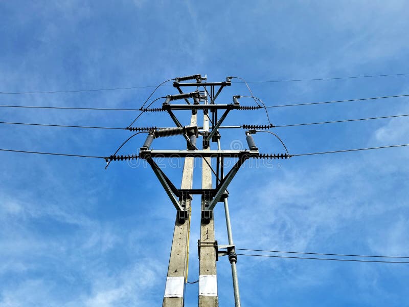 115 KV Air Break Switch is Open Position Stock Photo - Image of circuit ...