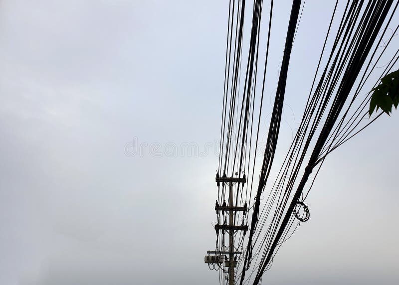 22kV Electrical Power Distribution Lines. Stock Image - Image of ...