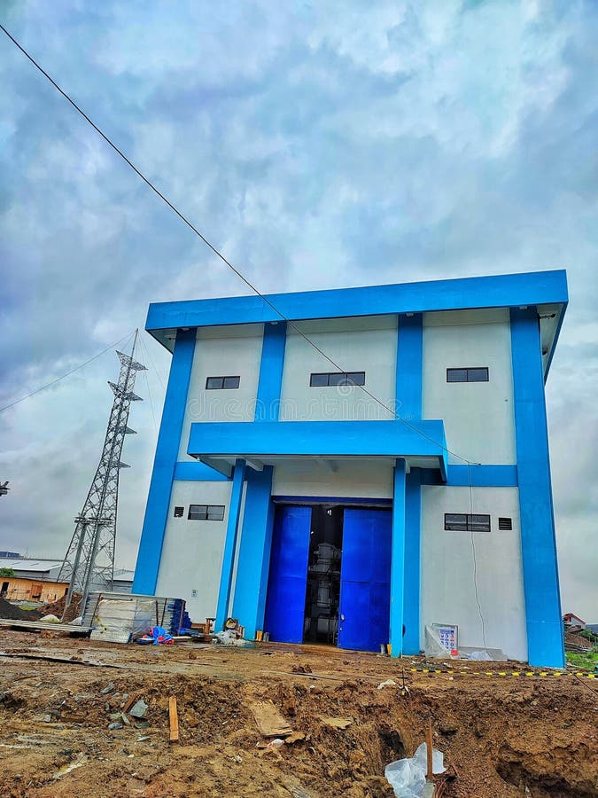 550kv High Voltage Pln Building Stock Image - Image of building ...