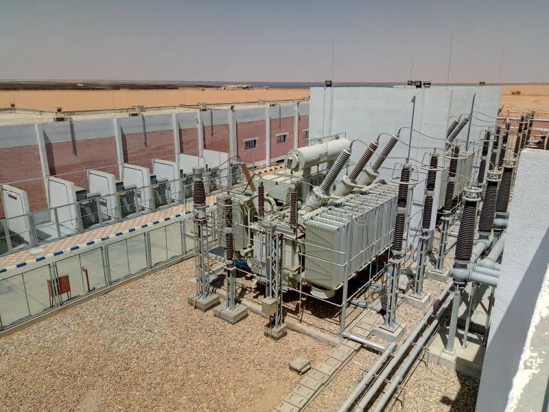 220 Kv High Voltage Transformer Stock Photo - Image of desertn ...