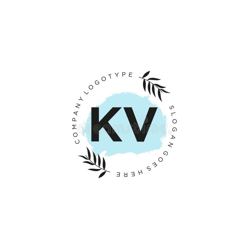 KV Letter Logo Icon Design Template Elements Stock Vector ...