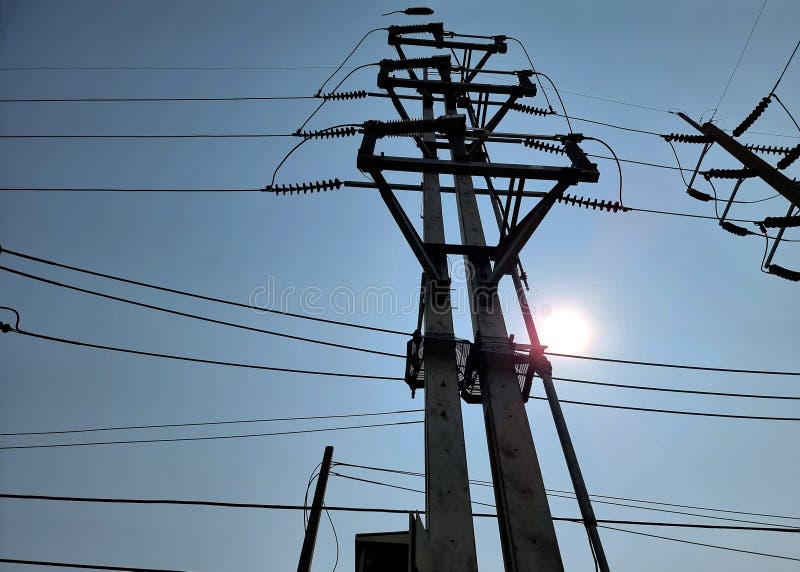 115 KV Air Break Switch is Open Position Stock Photo - Image of circuit ...