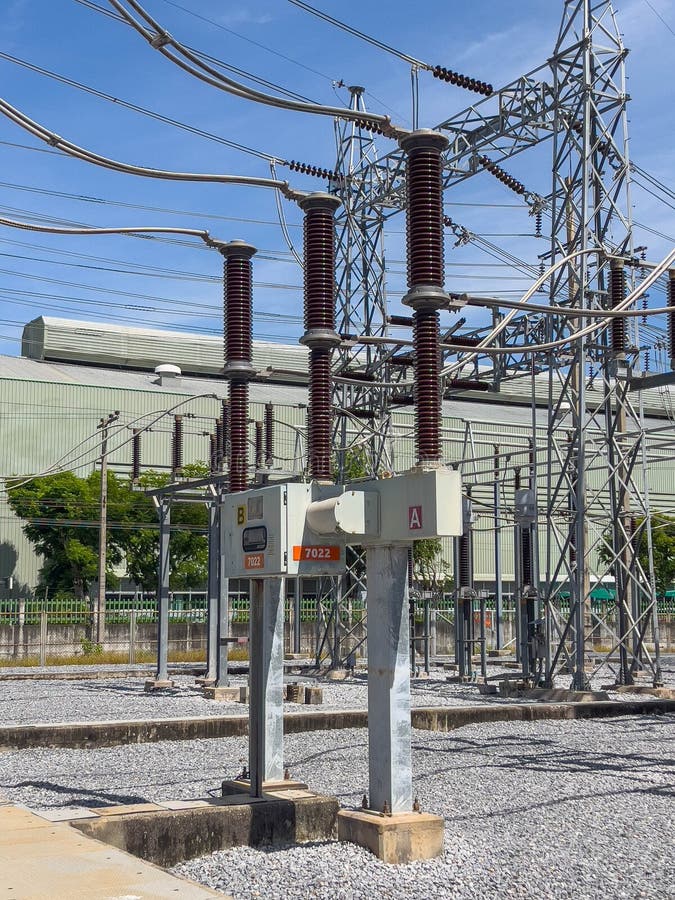 115 KV Power Circuit Breaker Stock Image - Image of grid, engineering ...