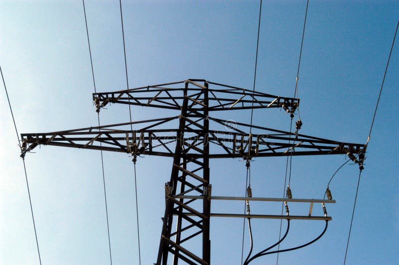 380 Kv Power Line and Power Pole Stock Image - Image of resource ...