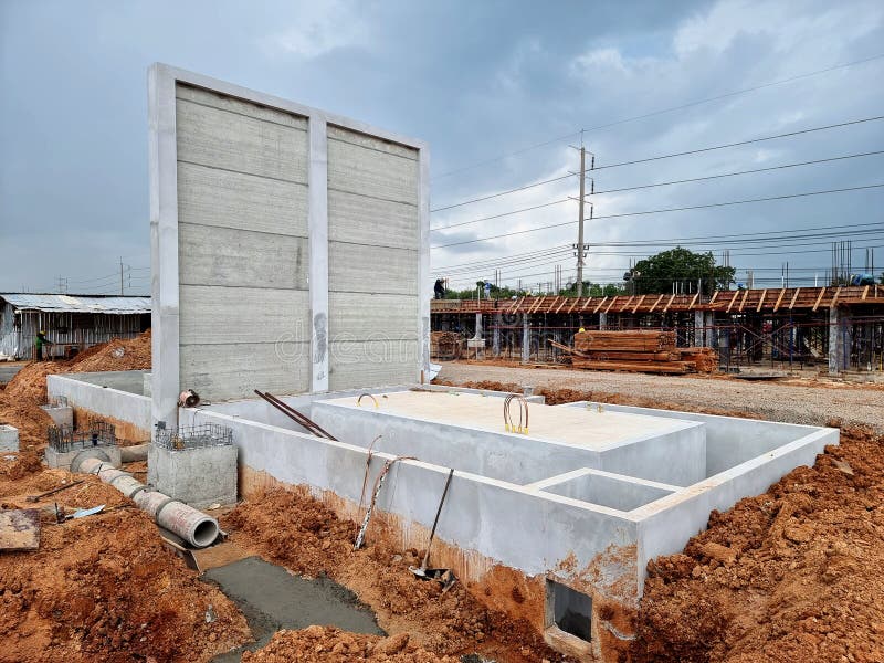 115kV 22kV Power Transformer Foundation with Fire Barrier and Control ...