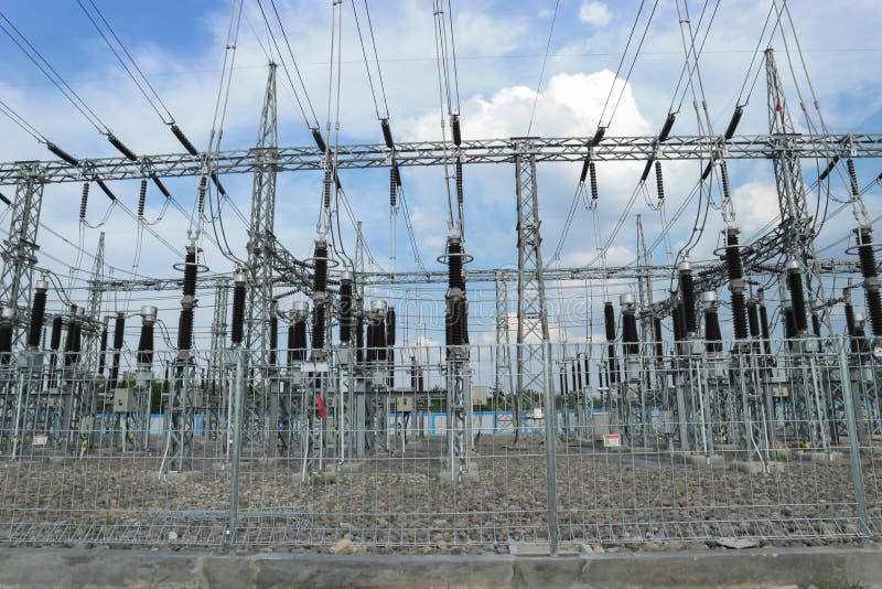 500 Kva High Voltage Substation Construction Stock Image - Image of ...