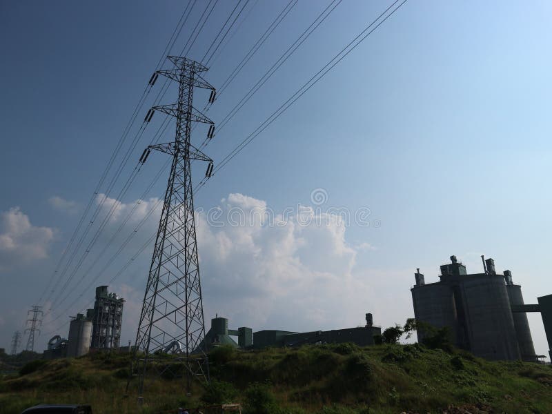 500 Kva Power Distribution Tower for Cement Plant Supply Stock Photo ...
