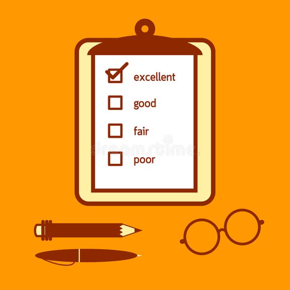 Kvalitets- Kontrollsymbolsbegrepp Vektor Illustrationer - Illustration ...