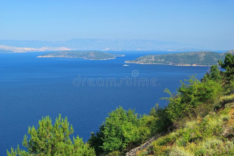 Kvarner Gulf stock image. Image of croatia, summer, island - 37752815