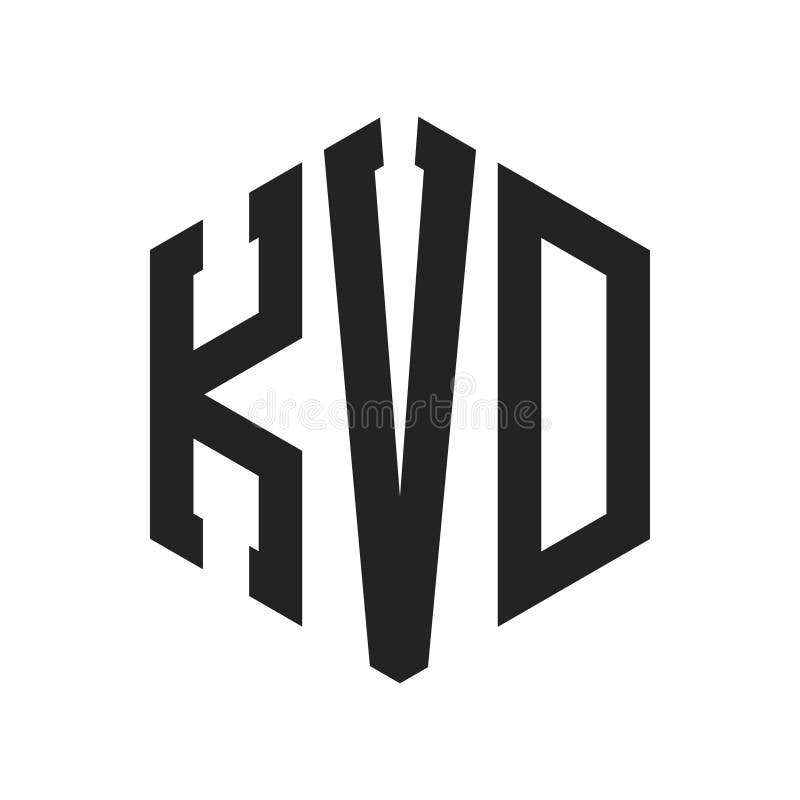 KVD Logo Design. Initial Letter KVD Monogram Logo Using Hexagon Shape ...