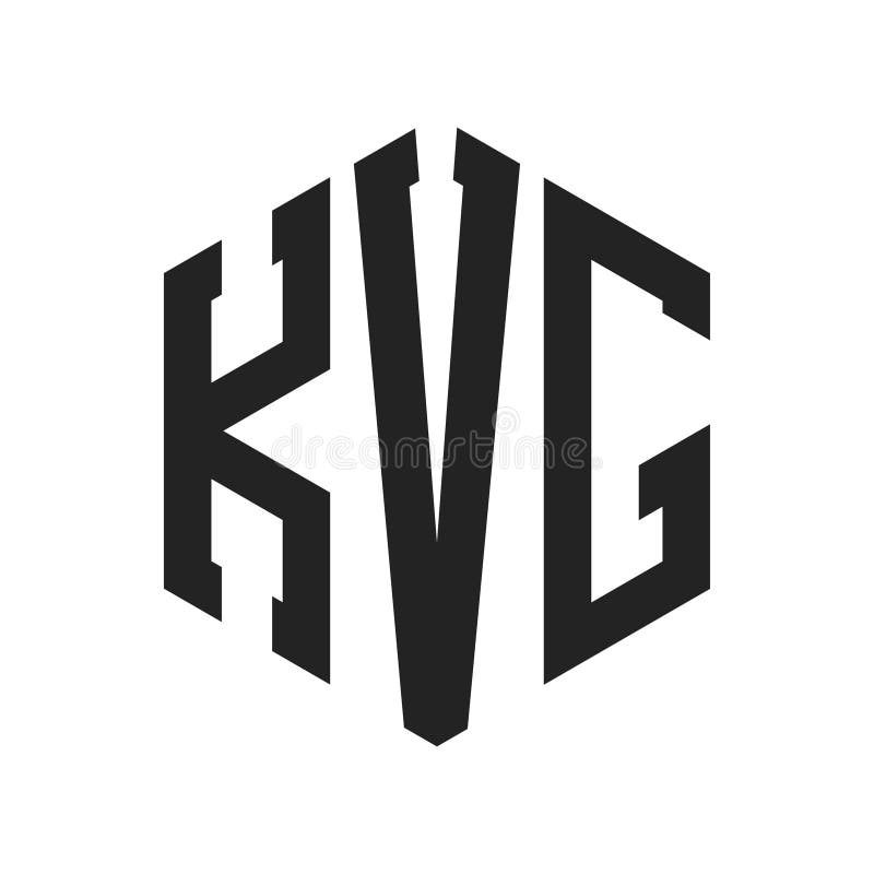 KVG Logo Design. Initial Letter KVG Monogram Logo Using Hexagon Shape ...