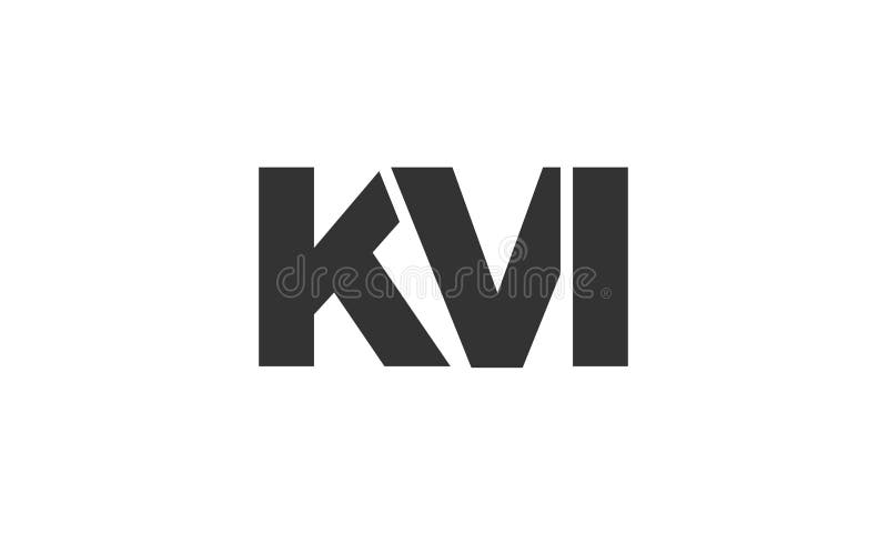 KVI Logo Design Template with Strong and Modern Bold Text. Initial ...