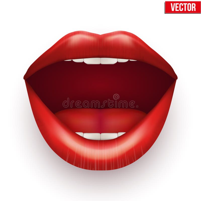 Vektorbaner Med Mun- Och Skvallerblajen - Blaj Vektor Illustrationer ...