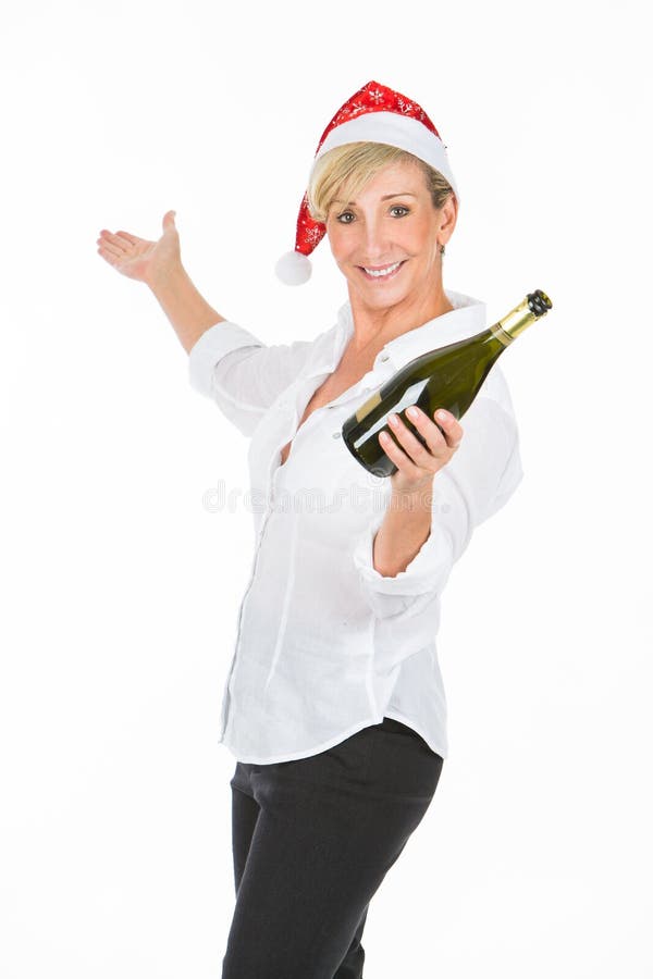 Kvinnliga Chefer Som Firar Jul Fotografering för Bildbyråer - Bild av ...