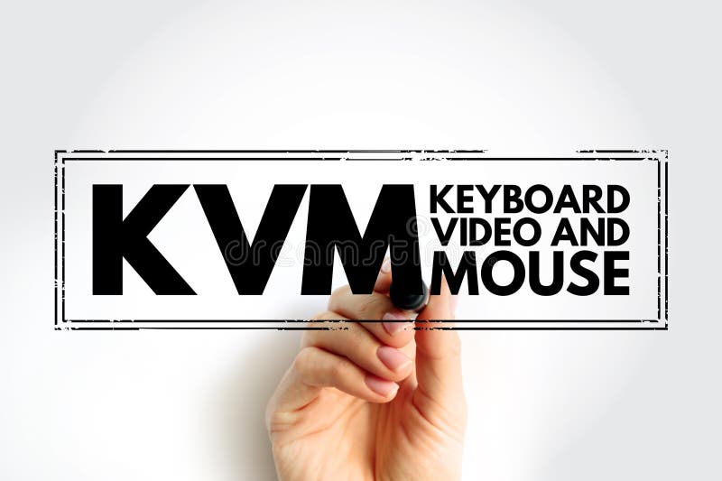 Kvm Keyboard Video Mouse Acronym Technology Concept Background Stock ...