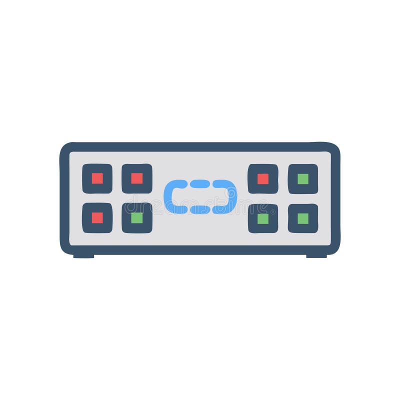 KVM Switch Icon for Device Control Stock Illustration - Illustration of ...
