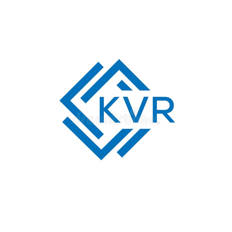 KVR Letter Logo Design on White Background. KVR Creative Circle Letter ...