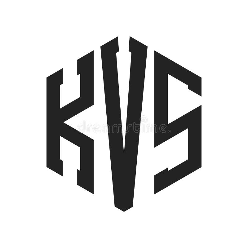 KVS Logo Design. Initial Letter KVS Monogram Logo Using Hexagon Shape ...