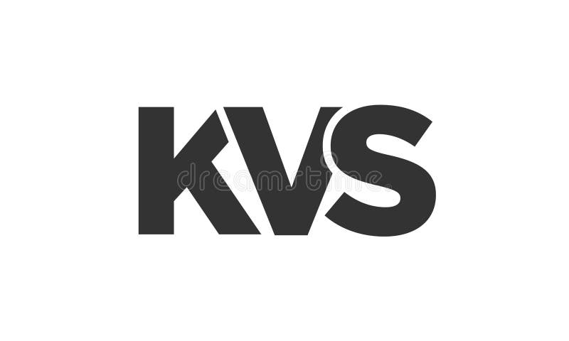 KVS Logo Design Template with Strong and Modern Bold Text. Initial ...