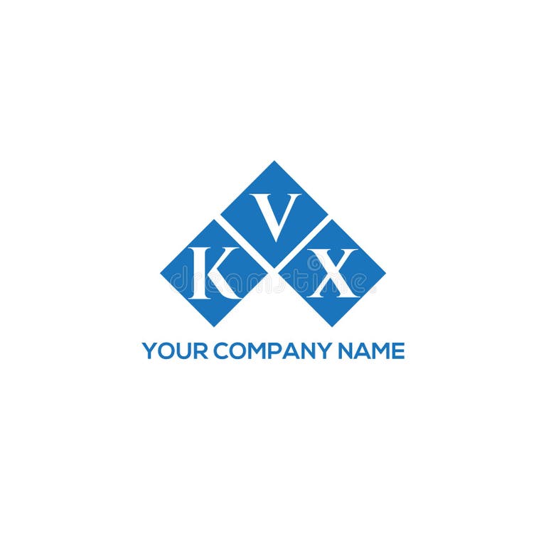 KVX Letter Logo Design on White Background. KVX Creative Initials ...
