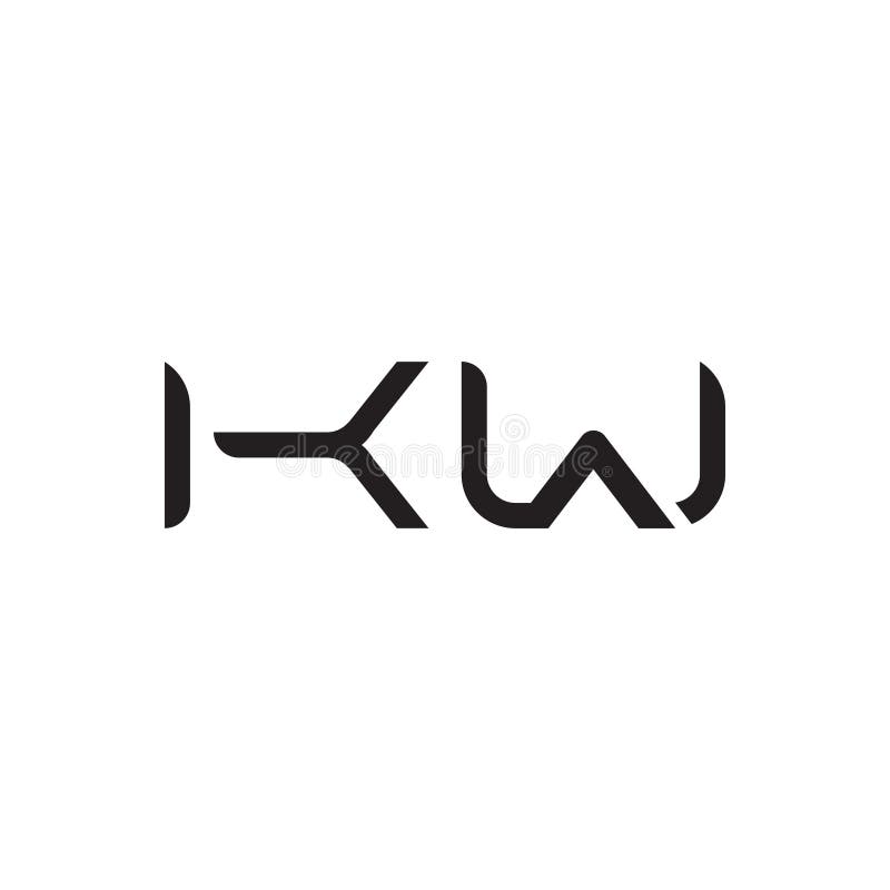 Kw Initial Letter Vector Logo Icon Stock Vector - Illustration of type ...