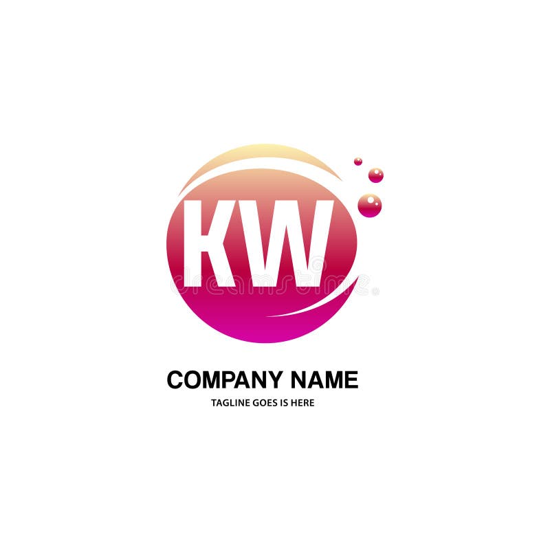 Kw Initial Logo Stock Illustrations – 931 Kw Initial Logo Stock ...
