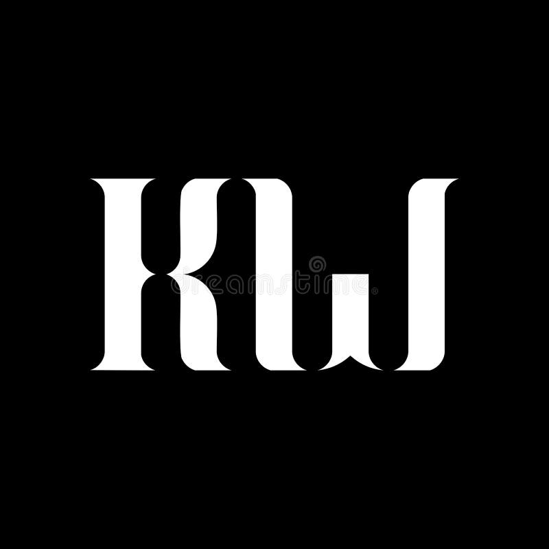 KW K W Letter Logo Design. Initial Letter KW Uppercase Monogram Logo ...