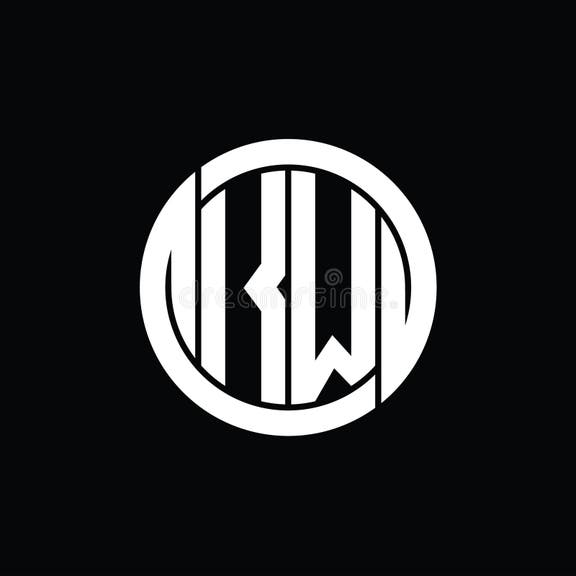 KW Logo Monogram Shield Inside Circle Shape Vector Images Design ...