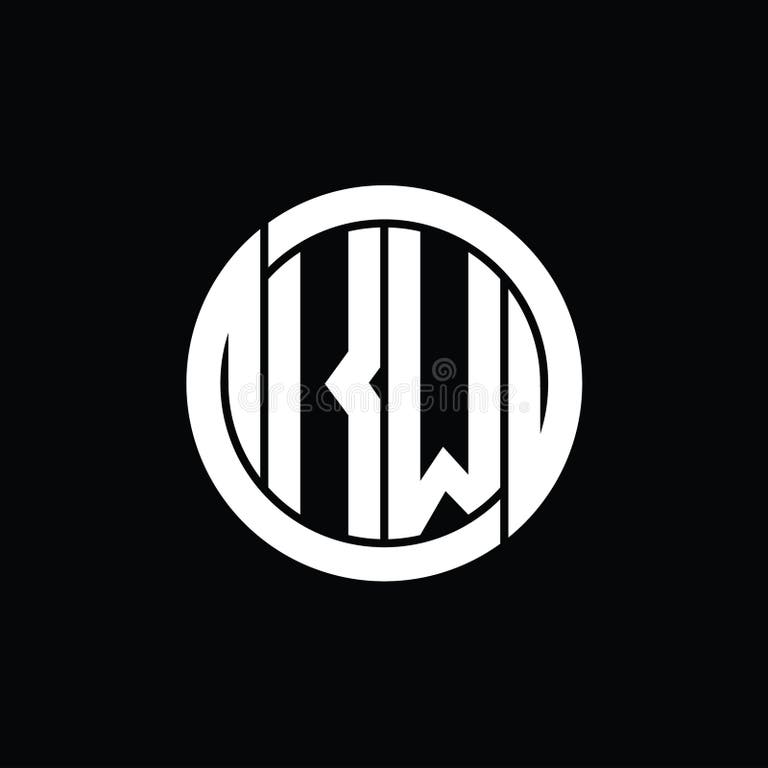 KW Logo Monogram Shield Inside Circle Shape Vector Images Design ...