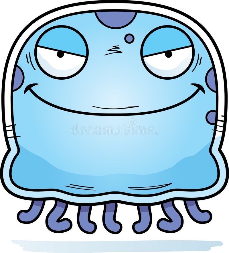 Boze Kwallen vector illustratie. Illustration of beeldverhaal - 13078200