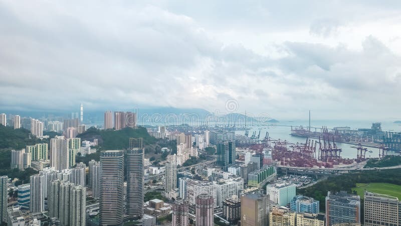 A Kwai Tsing, Container Terminals in HK ,May 6 2023 Editorial Image ...