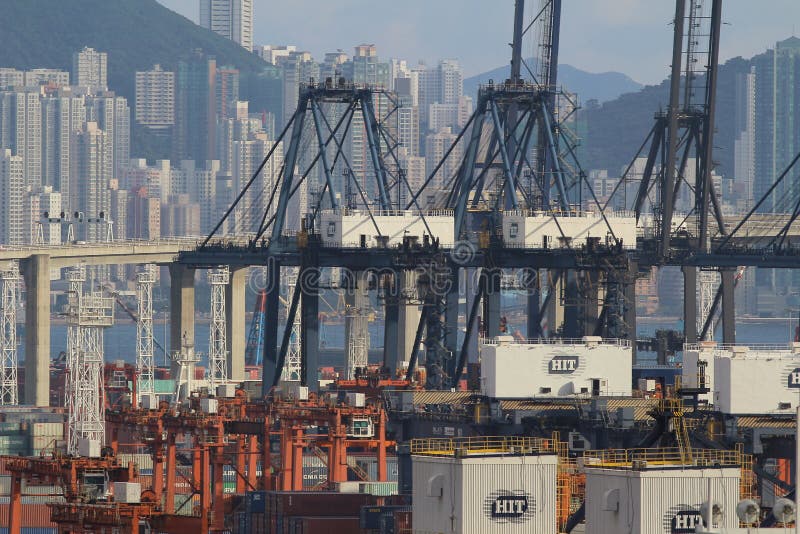 A Kwai Tsing Container Terminals , July 2014 Editorial Stock Image ...