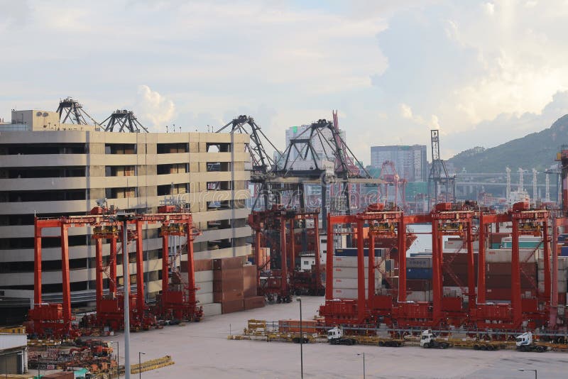 A Kwai Tsing Container Terminals , July 2014 Editorial Stock Image ...