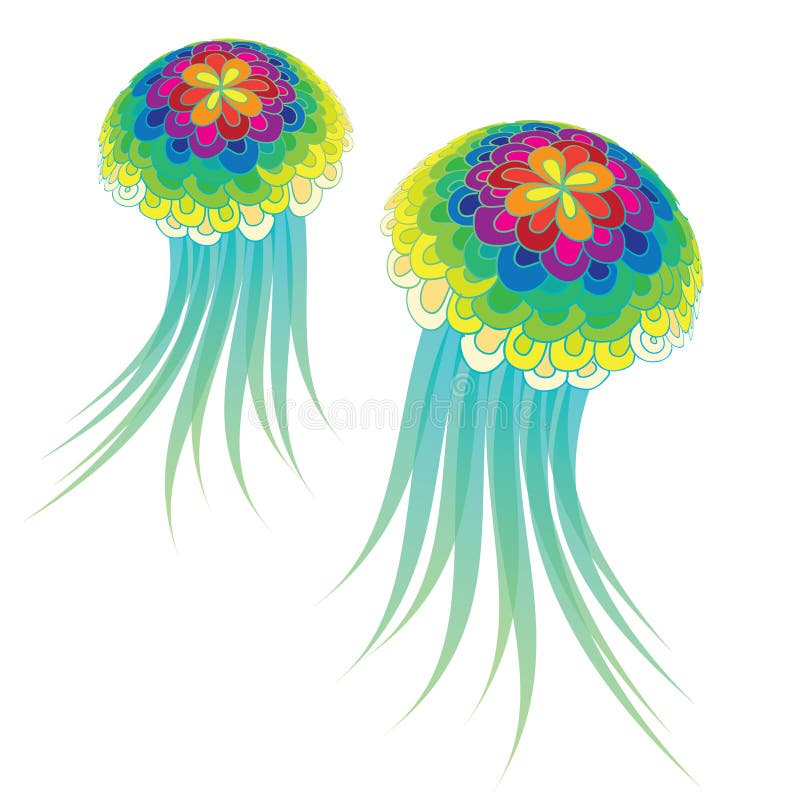 Kwal/kwallen vector illustratie. Illustration of samenvatting - 6852934