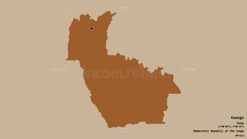 Kwango - Democratic Republic of the Congo. Bounding Box. Pattern Stock ...