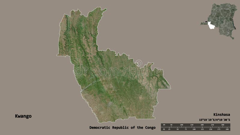 Kwango Province map vector stock vector. Illustration of continent ...