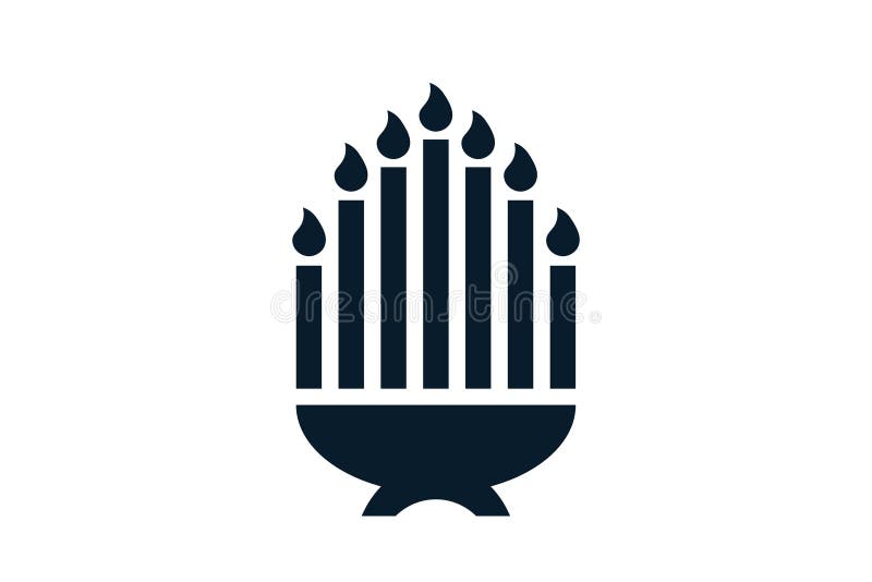 Kwanzaa Kinara Simple Icon. Flat Style Element. Vector Illustration ...