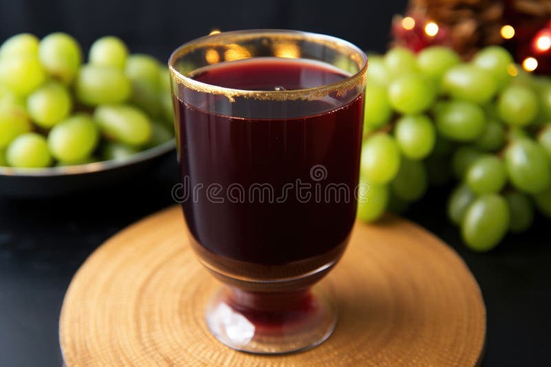 Kwanzaa Unity Cup Filled with Grape Juice Stock Image - Image of ...