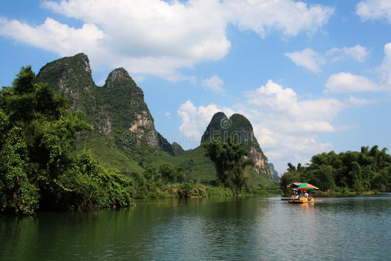 Kweilin stock image. Image of loch, mountain, asia, fjord - 12649917