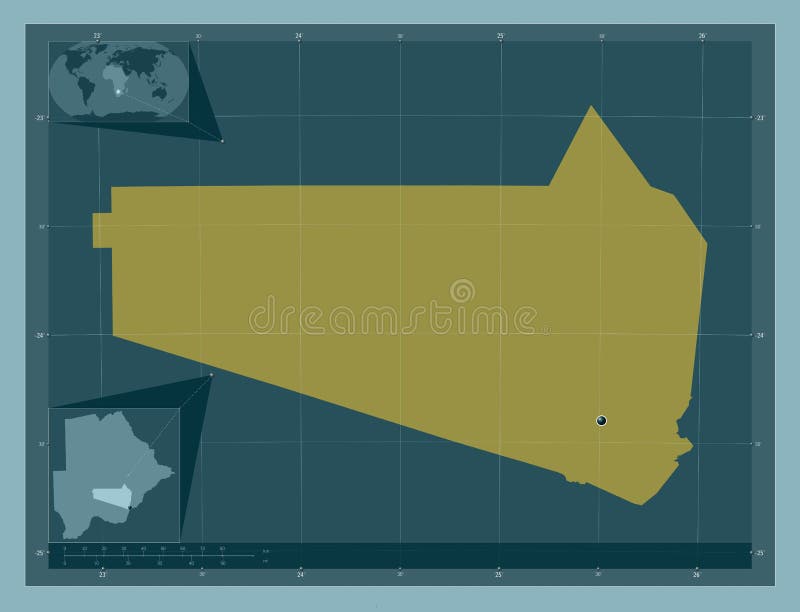 Kweneng, Botswana. Solid. Capital Stock Illustration - Illustration of ...