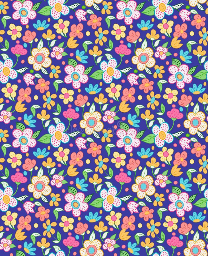 Little Flowers Pattern. Digital, Simple Pattern for Girls. Spring ...