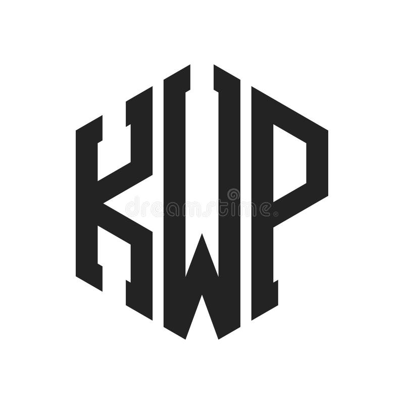 KWP Logo Design. Initial Letter KWP Monogram Logo Using Hexagon Shape ...