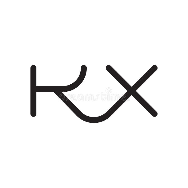 Kx Initial Letter Vector Logo Icon Stock Vector - Illustration of clean ...