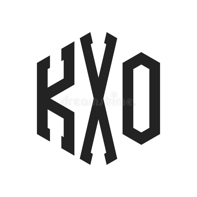 KXO Logo Design. Initial Letter KXO Monogram Logo Using Hexagon Shape ...
