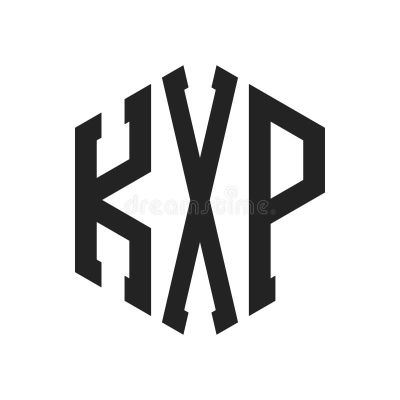 KXP Logo Design. Initial Letter KXP Monogram Logo Using Hexagon Shape ...