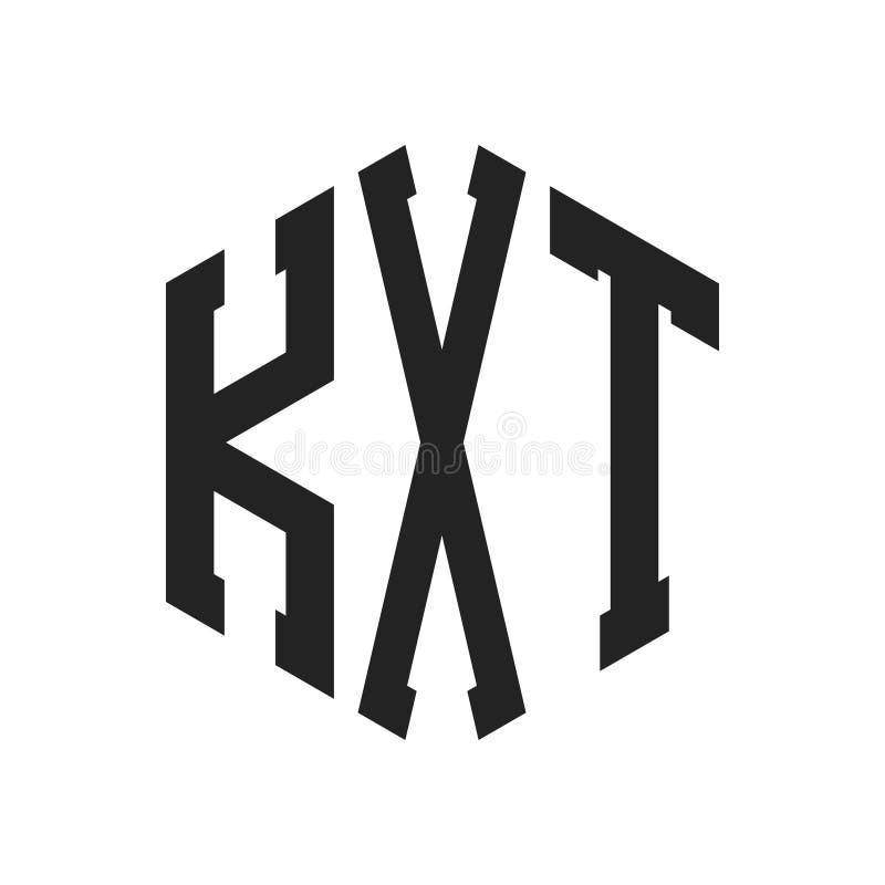 KXT Logo Design. Initial Letter KXT Monogram Logo Using Hexagon Shape ...