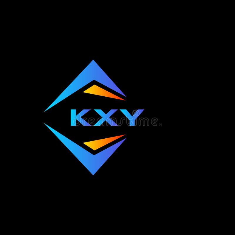 KXY Abstract Technology Logo Design on Black Background. KXY Creative ...
