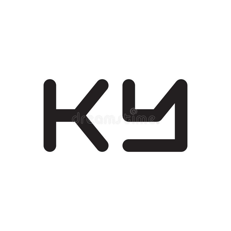 Ky Initial Letter Vector Logo Icon Stock Vector - Illustration of ...